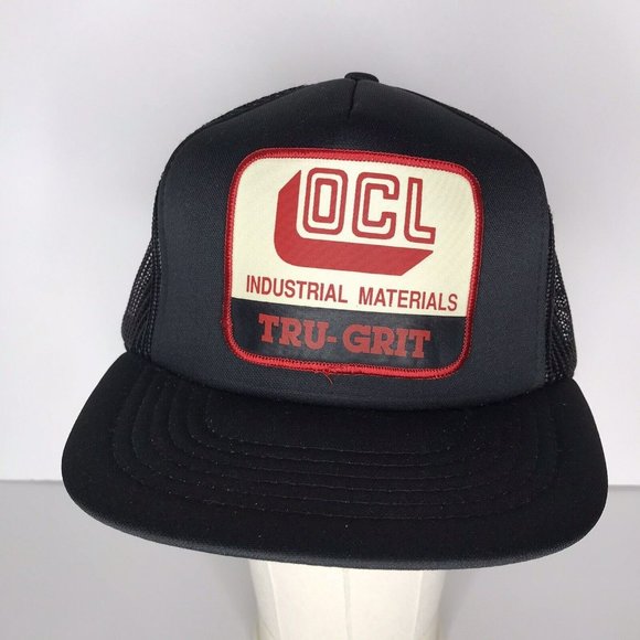 Snapback | Accessories | Vintage Ocl Industrial Materials Trugrit Black ...